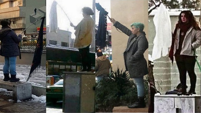 Brave Women in Headscarf Protest in Iran Risk Arrest by Hoisting Hijab ...